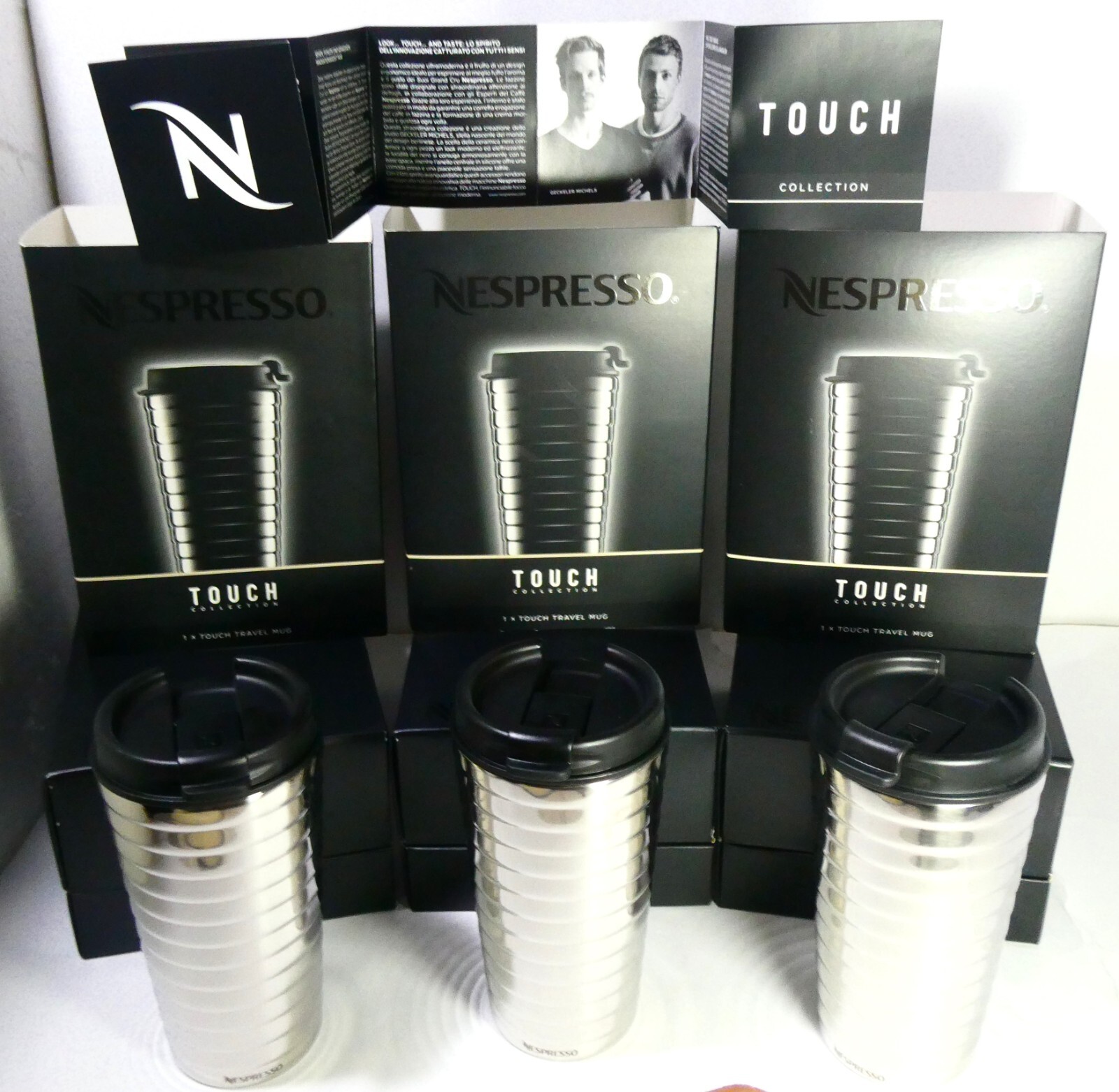 Nespresso Touch Collection Travel Mug Stainless Steel 11 FL Oz/345 Ml ...
