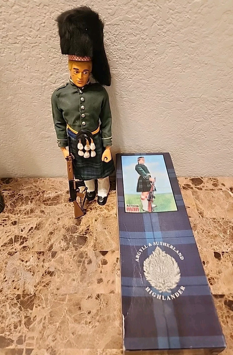 Vintage Palitoy Action Man Argyll Sutherland Highlander Gi Joe Limited ...