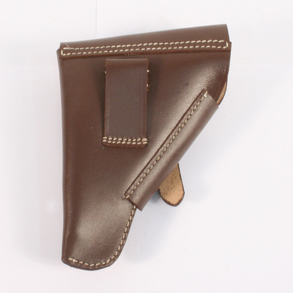 Replica WW2 German Walther PPK Pistol Belt Leather Holster Brown TG212 ...