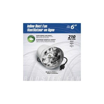 Vortex Fan Inline Axial Tube 6'' 210 Cfm | eBay