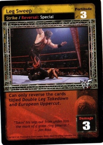 WWE: Leg Sweep [Played] card type Strike Raw Deal Wrestling WWF | eBay