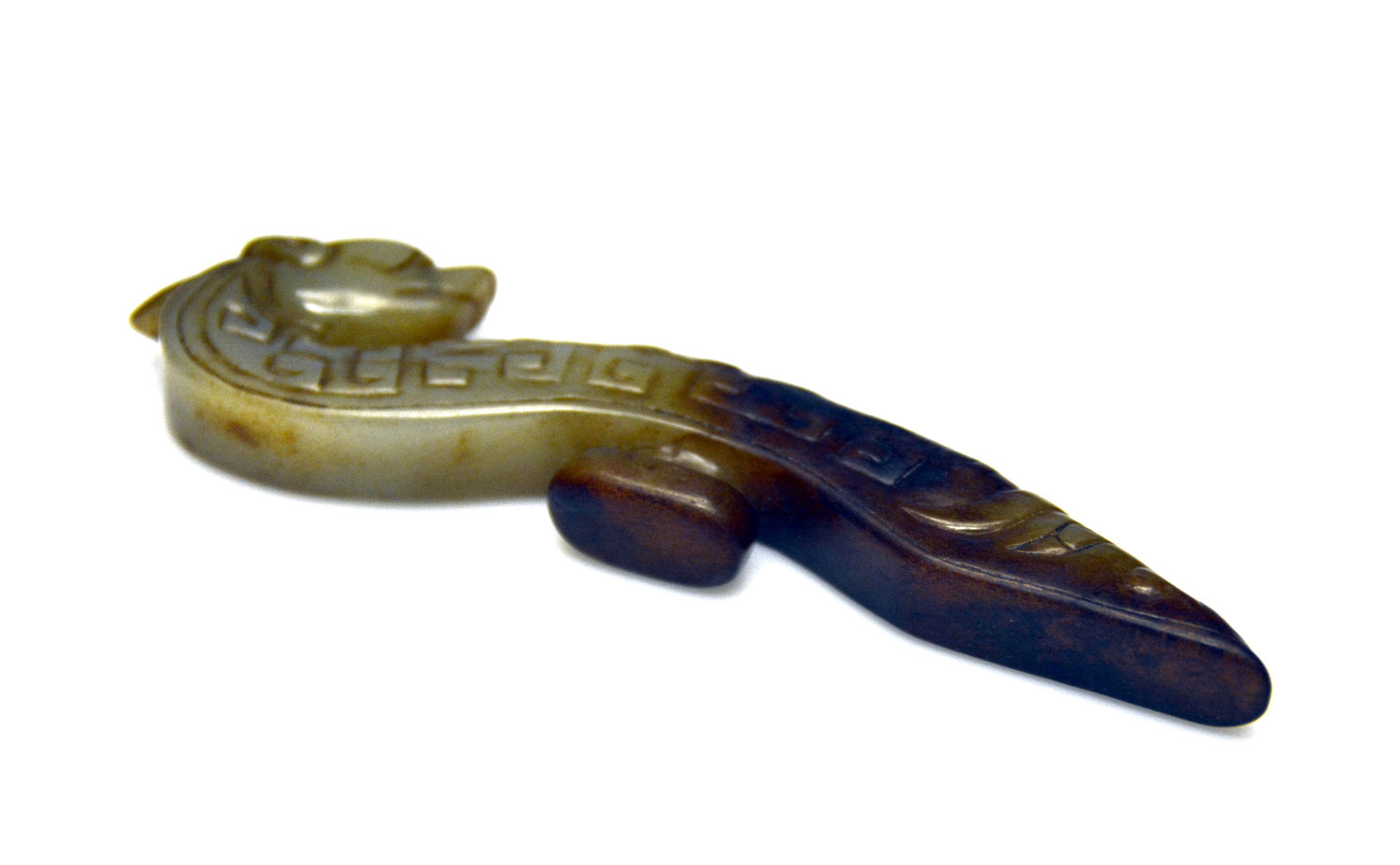 Superb Quality Chinese Finely Carved Dragon Head Jade Belt Hook | eBay