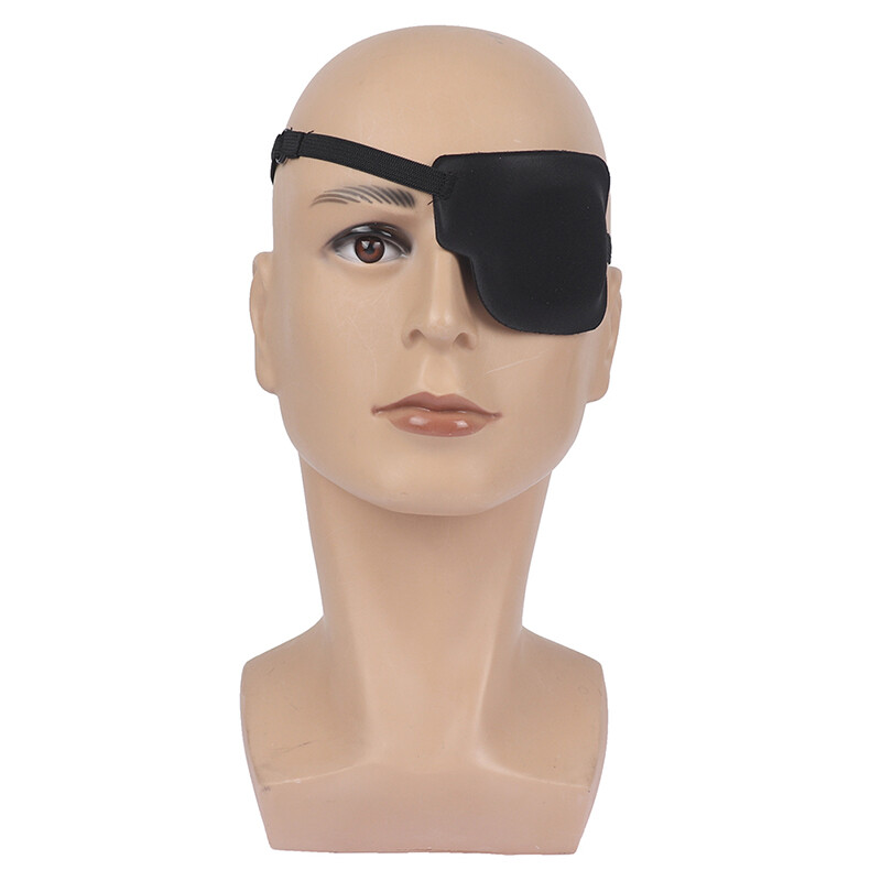 Eye Patch Unisex Black Single Eyepatch Washable Adjustable Blindf-wf-wf ...