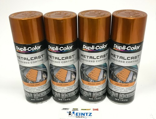 Duplicolor MC205-4 PACK MetalCast ORANGE COPPER Anodized Heat Resistant ...