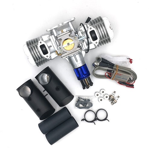 DLE 130CC Twin Cylinder Gasoline Engine with Electronic Ignition CDI ...