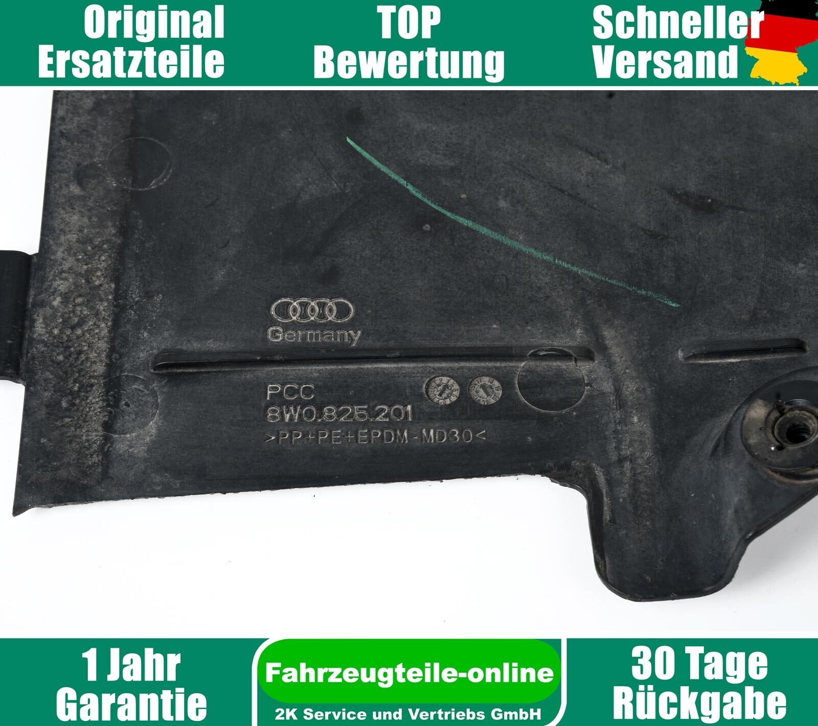 Audi A4 Avant 8W5 B9 8W0825201 Unterbodenschutz Unterbodenverkleidung ...