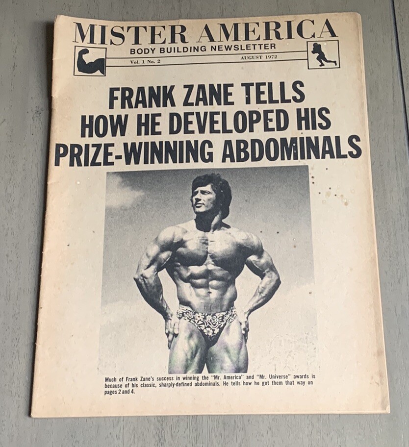 Frank Zane How He Developed Abs Mister America Bodybuilding Booklet | eBay