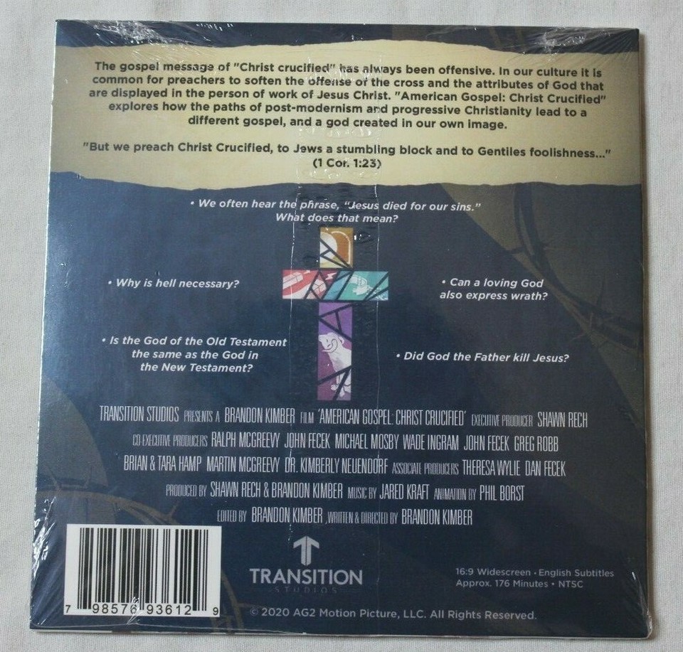 American Gospel: Christ Crucified NTSC DVD North American DVD Sealed ...