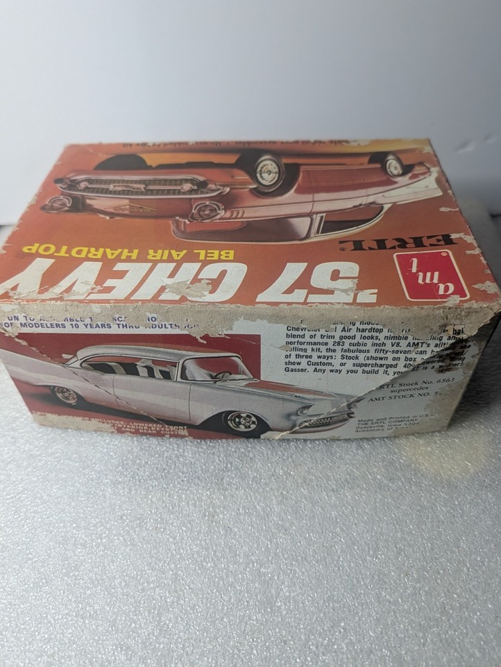 AMT ERTL Pro Shop 1:25 Scale Model Kit 57 Chevrolet Bel Air Open Box ...