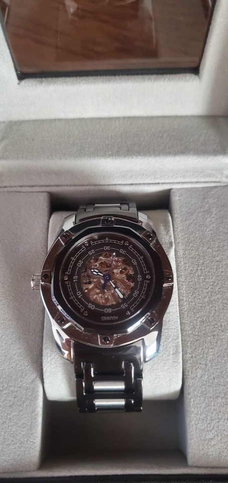 Croton Lord Harris Limited Edition Tungsten Skeleton Watch CN307069 | eBay