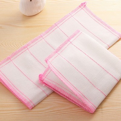 10PCS 5 Layers Cotton Dish Washing Towel Kitchen Dishes Bowl Rapid Dry ...