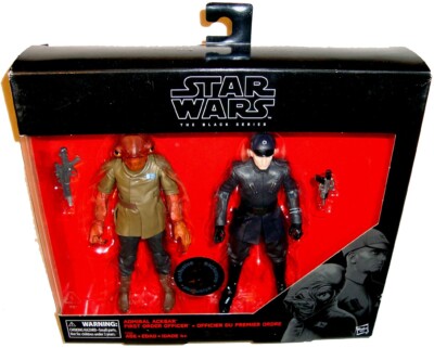 Star Wars Admiral Ackbar & First Order Officer 6" Inch Figures MIB ...