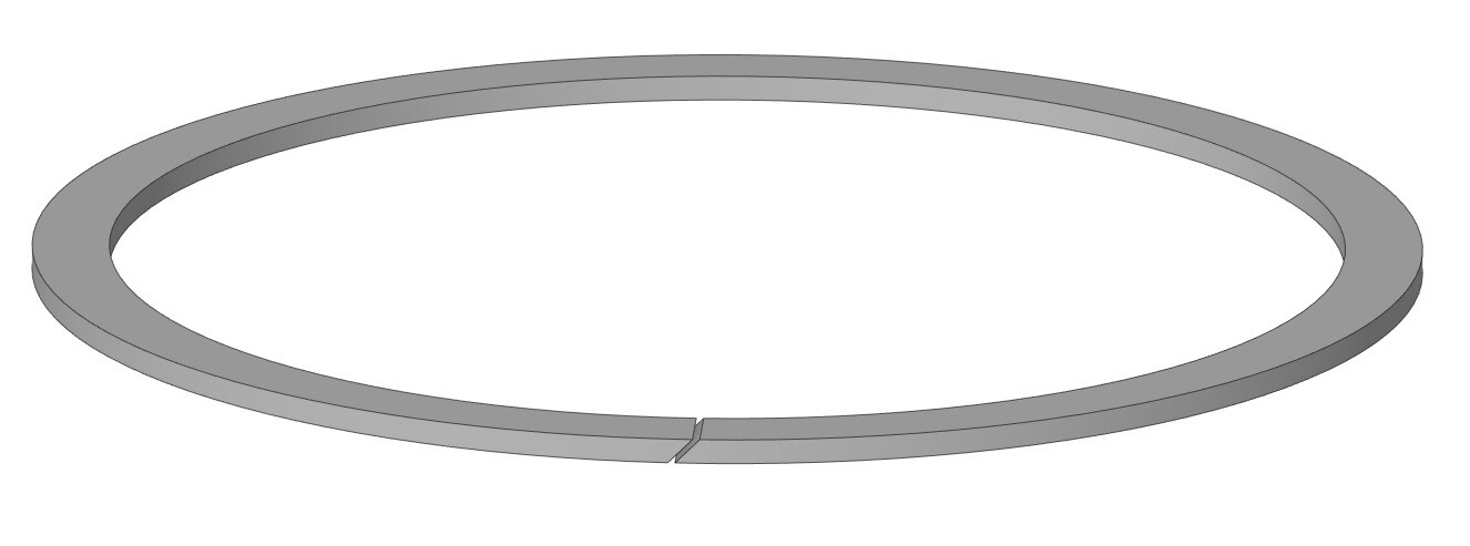 MT MBN-110X10X3 - 110mm ID X 130mm OD X 3mm High - Nylon Backup Ring | eBay