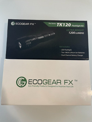 EcoGear FX LED Tactical Flashlight - TK120 Handheld Light with 5 Light ...
