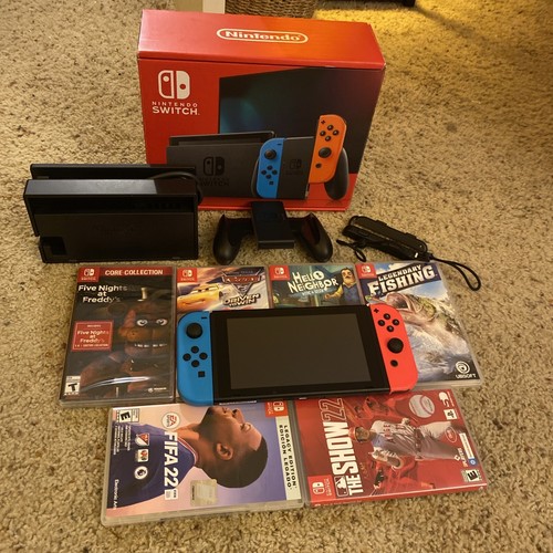 Nintendo Switch 32GB Console Lot In Box - Dock, Case & 6 CIB Games CIB ...