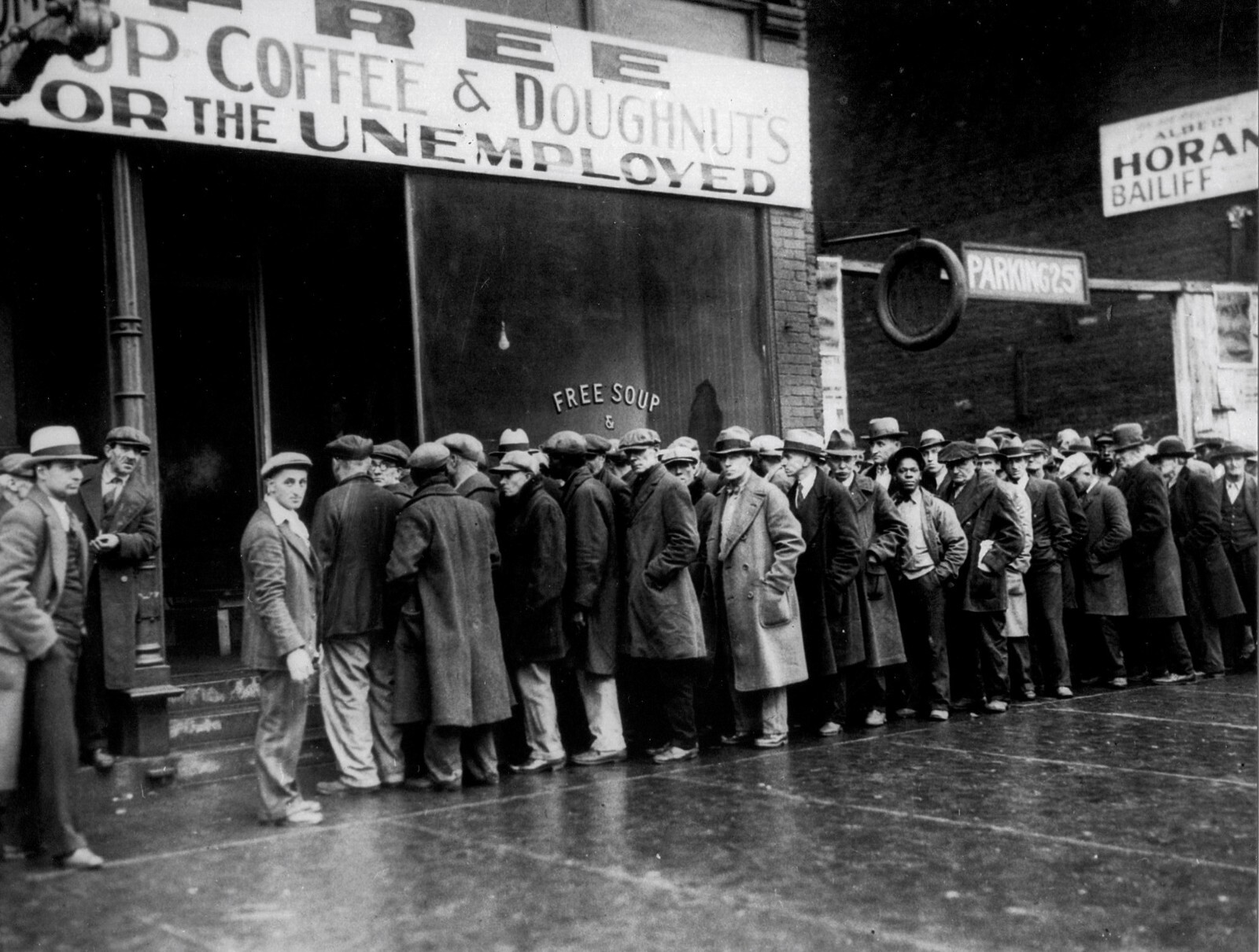AL CAPONE DEPRESSION SOUP KITCHEN CHICAGO 1933 PHOTOGRAPH 8 x 10 GLOSSY ...