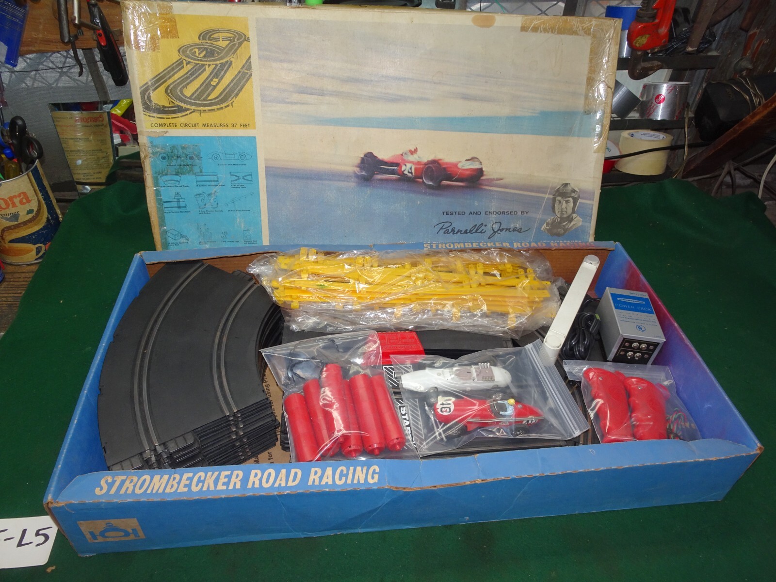 Vintage strombecker slot car set Thunderbolt Sold By Wards 1960s | eBay
