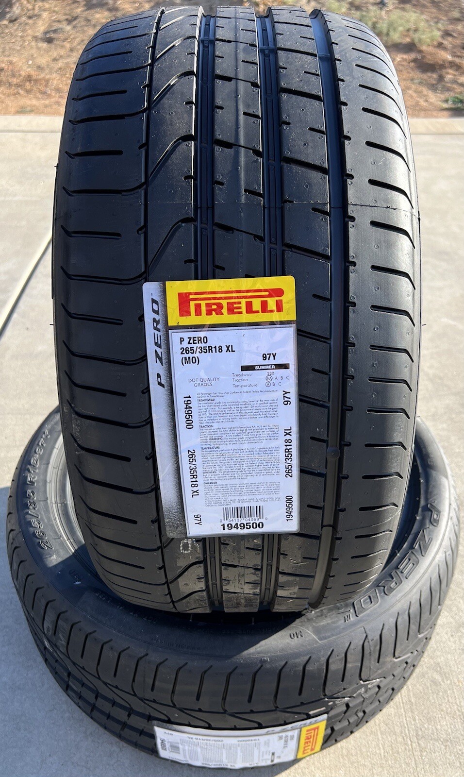 Set of TWO BRAND NEW 265/35R18 97Y Pirelli P Zero Tires 2653518 | eBay