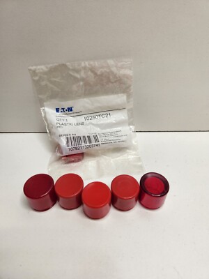 LOT OF 6 NEW OLD STOCK! CUTLER-HAMMER RED PLASTIC LENSES 10250TC21 | eBay