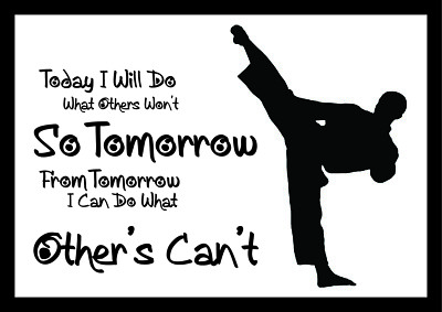 Karate Kung fu Martial Arts - motivational Inspirational Quote Posters ...