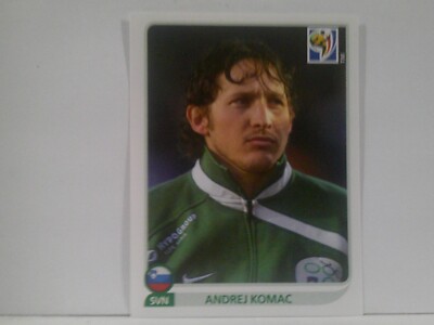 2010 Panini FIFA World Cup South Africa Blue Back Stickers Andrej Komac ...