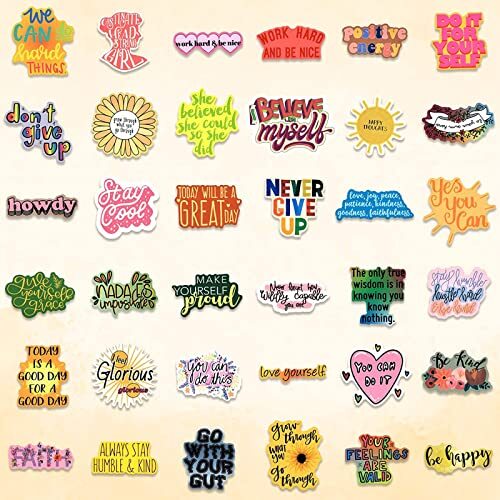 100pcs Inspirational Stickers for Laptop Reward Motivational Stickers ...