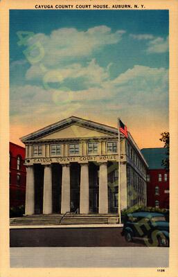 Vintage postcard Cayuga County Courthouse Auburn NY Classic View | eBay