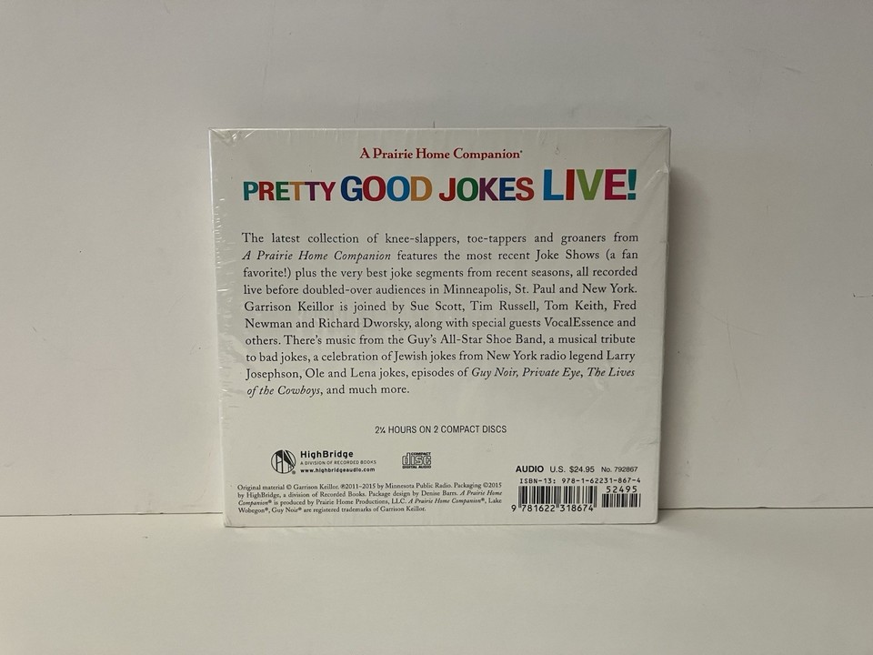 Prairie Home Companion Pretty Good Jokes Live! by Garrison Keillor 2015 ...