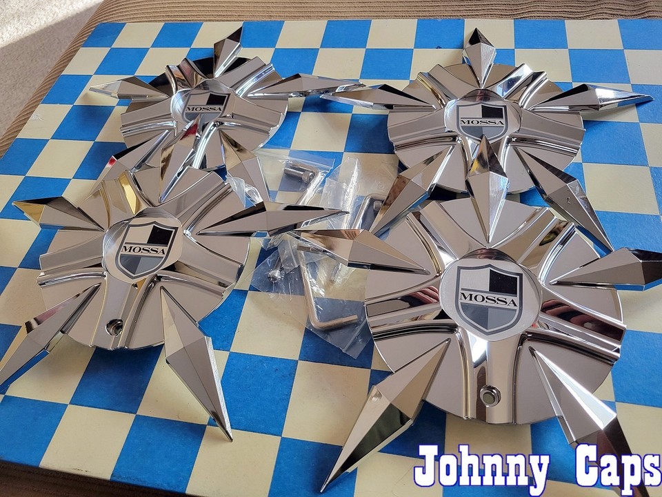 MOSSA Wheels # MS-CAP-L221 . CHROME Custom Wheel Center Cap [JC] (QTY ...