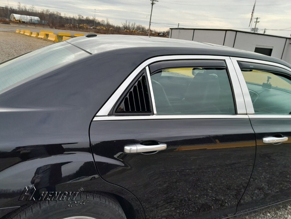 Black For Chrysler 300 300C Sedan Accessory 2011-2023 Real Window ...