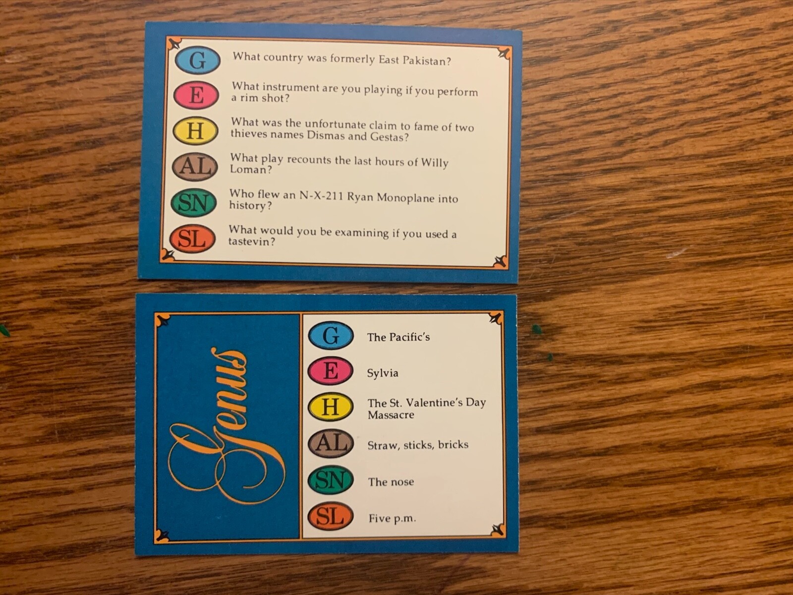 Trivial Pursuit Card 6487