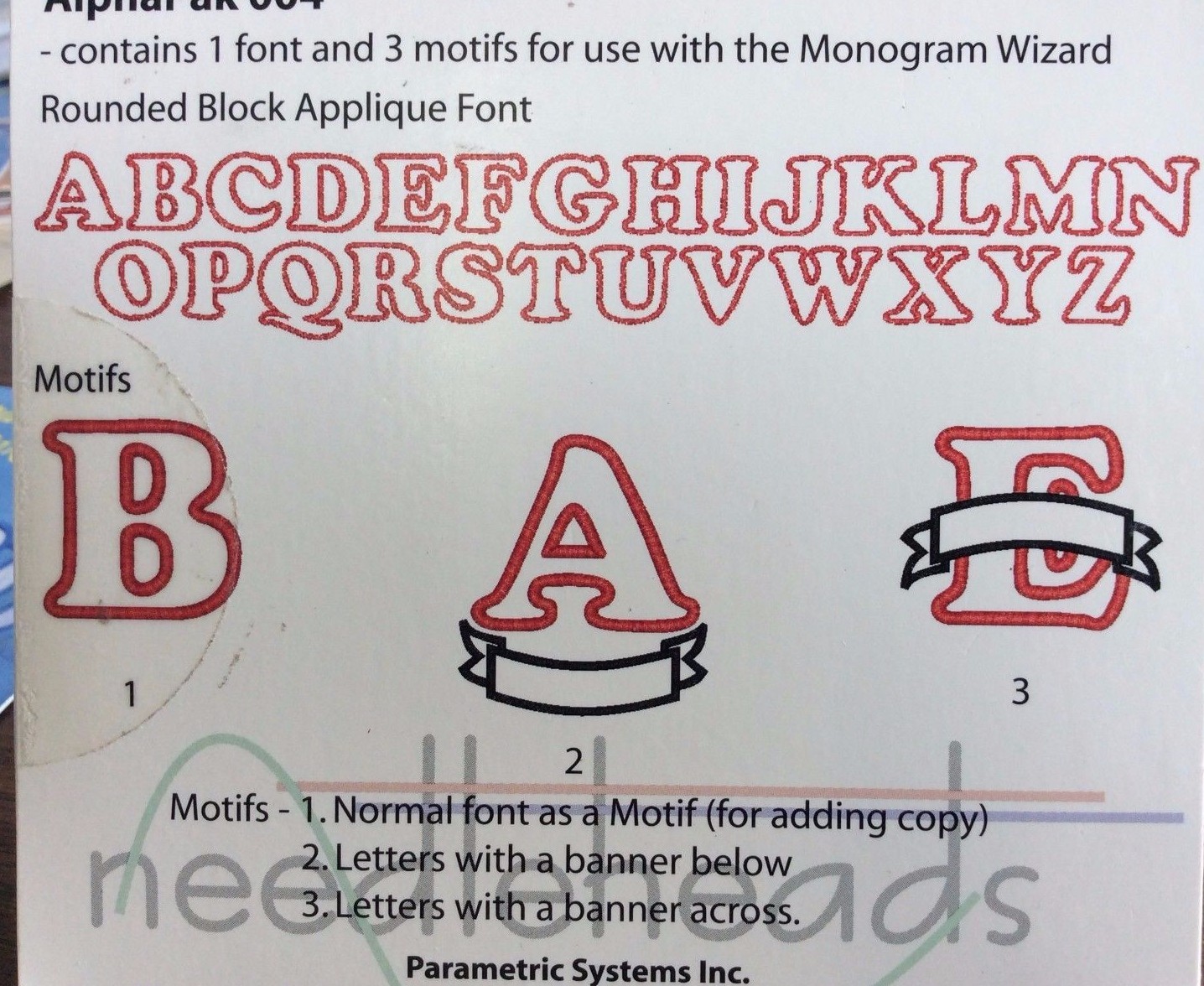 MONOGRAM WIZARD ALPHA PAK 004- EMBROIDERY CD | eBay