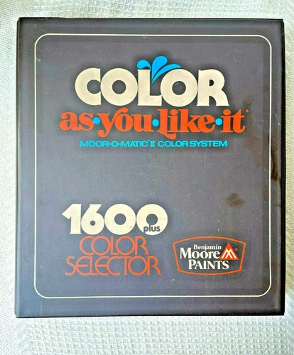 Benjamin Moore PAINT SAMPLE BOOKS * 1986 Moore-O-Matic II Color System ...