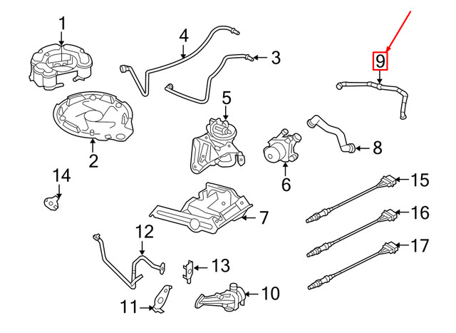 Vw/audi/porsche 07K131125E Secondary Air Injection Pump for sale online ...
