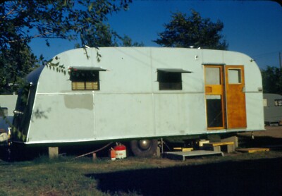 vintage 35mm red border slide 1945 Red Arrow trailer camper rv | eBay