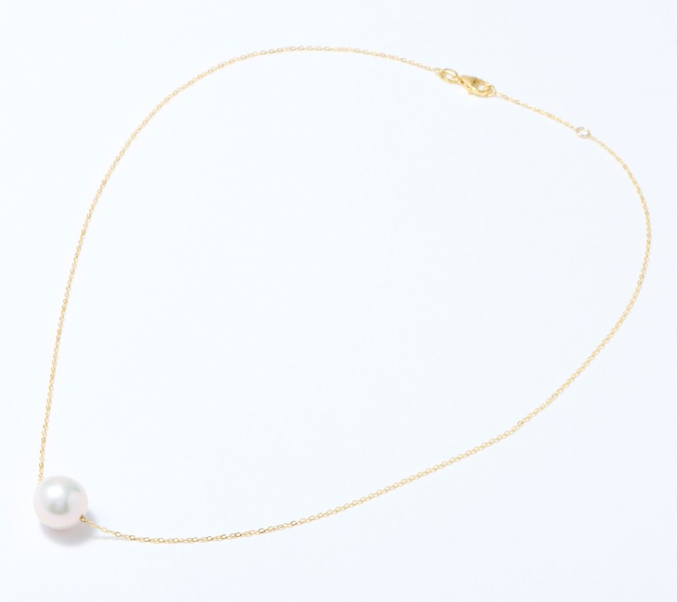 Honora 14k Yellow Gold Cultured Ming Pearl Forzatina Chain Necklace | eBay