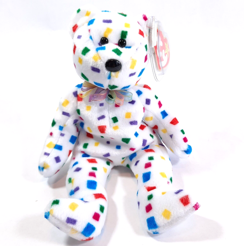 TY Beanie Baby TY 2K the Bear Confetti Chips New Millennium Celebration ...
