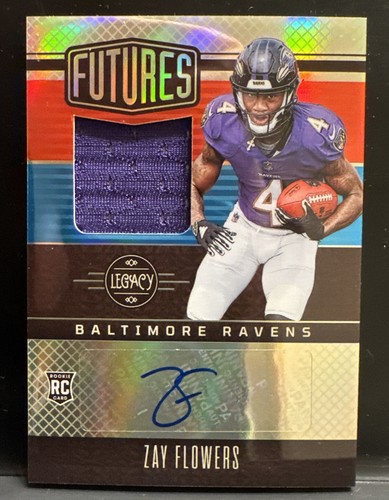 2023 Panini Legacy - Zay Flowers Futures Rookie Patch Auto RPA /249 (RC ...