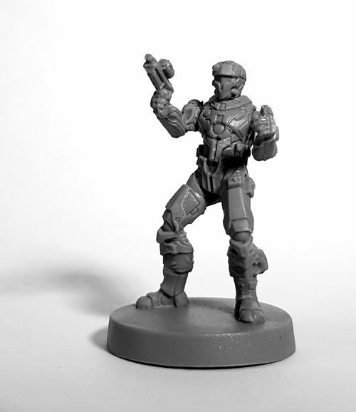 1x BLOOD NEBULA MERCENARY - CHRONOSCOPE BONES REAPER miniature rpg sci ...