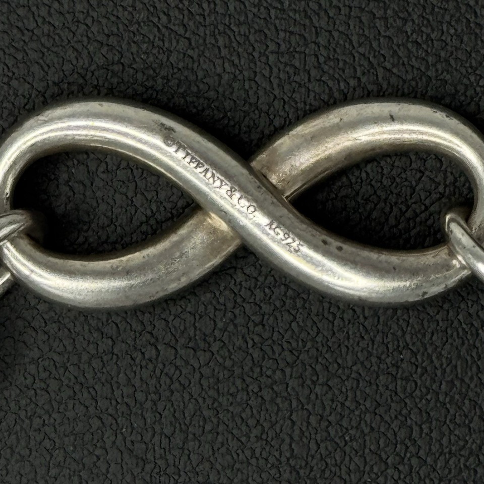 Tiffany & Co. Sterling Silver Infinity Link Pendant Necklace 16” | eBay