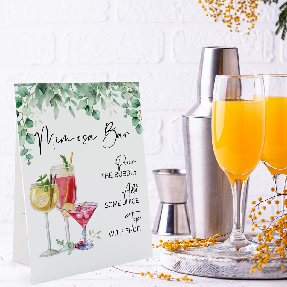 Mimosa Bar Sign, Wedding Party Decor, Mimosa Bar Signage Party, Mimosa ...