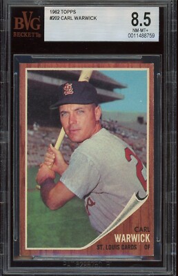 1962 Topps Baseball #202 Carl Warwick BVG 8.5 | eBay