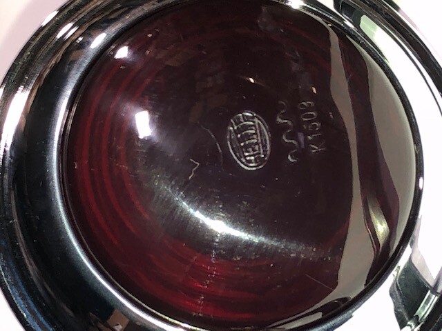Vintage VW Tail Light Assembly,Pair, Bus ' 55 - ' 57, Hella Dark Red ...
