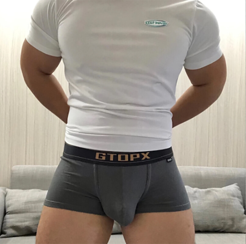 Men's Boxer Panties Sexy U Convex Big Long Pouch Shorts Underwear Underpants | eBay