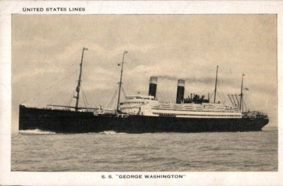 Postcard Nautical Postcard United States Lines SS George Washington ...