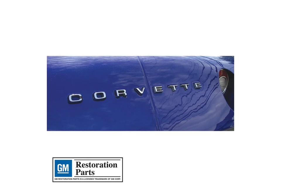 68-73 Corvette Rear Bumper Letters **NEW w/ nuts** Corvette America | eBay