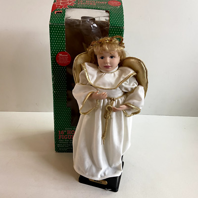 Vintage Holiday Creations Angel Musical 16" Figure Holiday Posable Arms ...