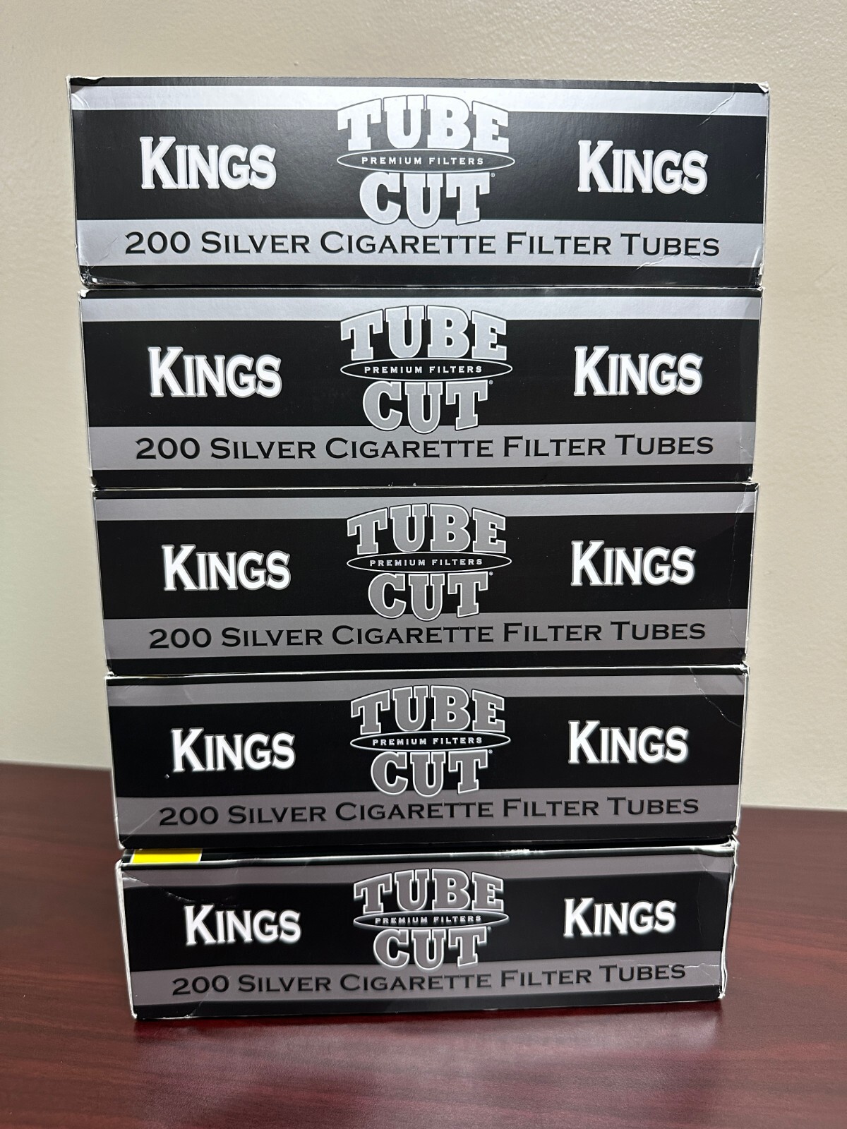 Gambler Tube Cut Silver Light King Size RYO Cigarette Tubes~5 Boxes ...