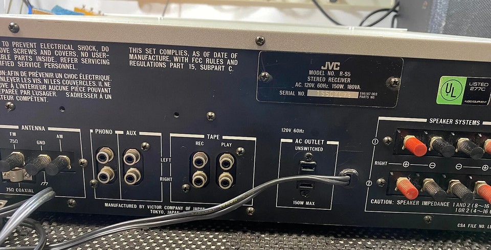 JVC R-S5 AM/FM Stereo Receiver | eBay
