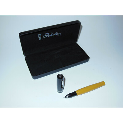 New/OS* Delta 366 Rollerball Pen Solid Yellow/Platinum 80302 Italy ...